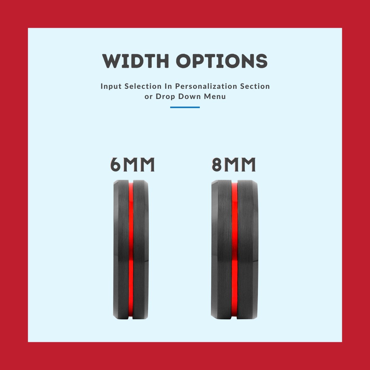 BUGATTI | Red Ring, Black Tungsten Red Groove Beveled Edges – Aydins ...